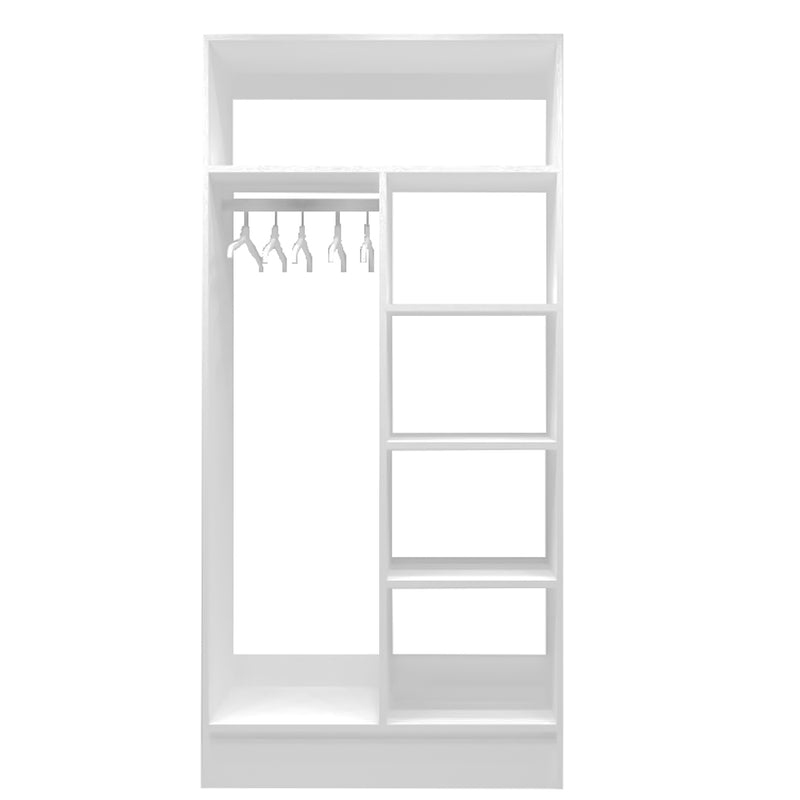 2-Door Bedroom Cupboard - Flatpack DIY Furniture Wardrobe - UCAN