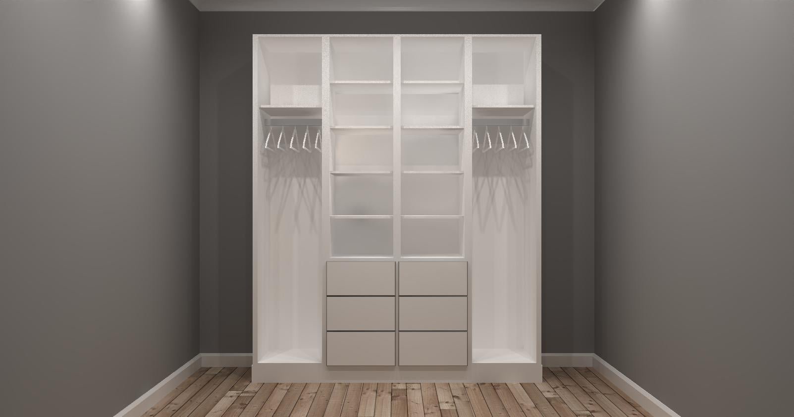 Custom Cupboards - Bedroom Flatpack DIY Assembly - UCAN