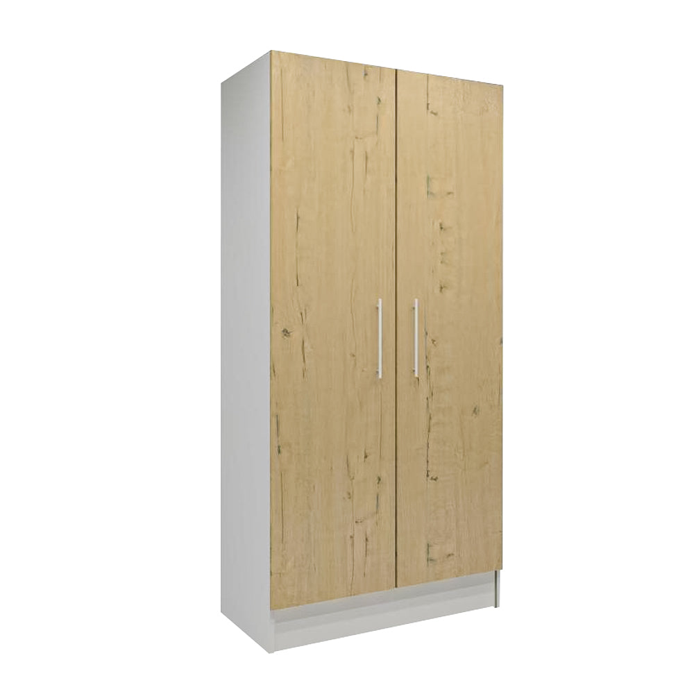 2-Door Bedroom Cupboard - Flatpack DIY Furniture Wardrobe - UCAN
