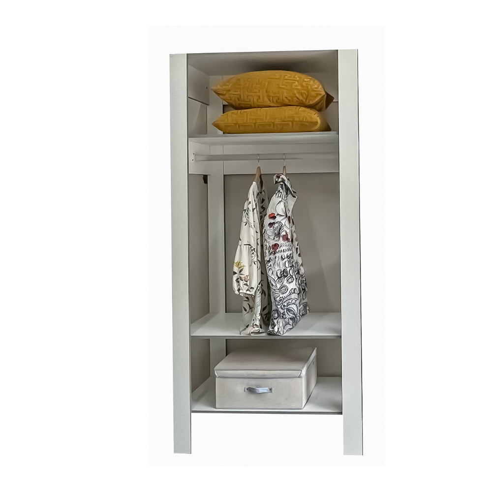 Freestanding Cupboard with Rail and Shelf - Wardrobe Flatpack - UCAN