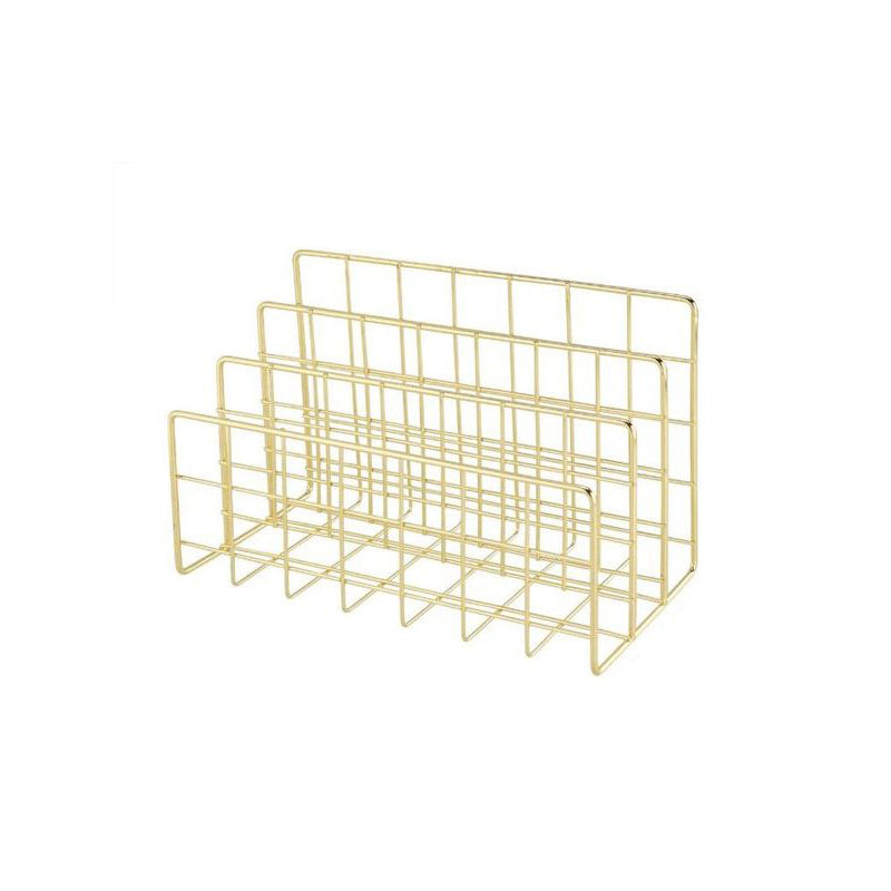 Desktop Metal Divider Stand - Gold - Office Organiser UCAN