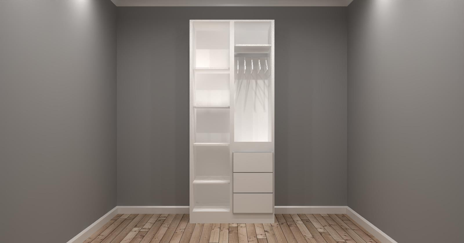 Custom Cupboards - Bedroom Flatpack DIY Assembly - UCAN