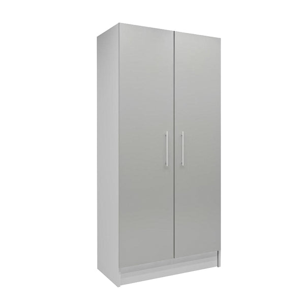 2-Door Bedroom Cupboard - Flatpack DIY Furniture Wardrobe - UCAN