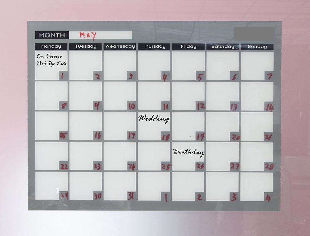 Cast Acrylic Monthly Planner (60 x 45cm)- Office Home – UCAN