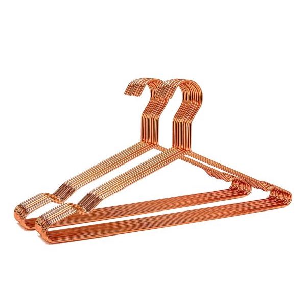 Pack of 10 Slim Steel Hangers – Rose Gold – UCAN