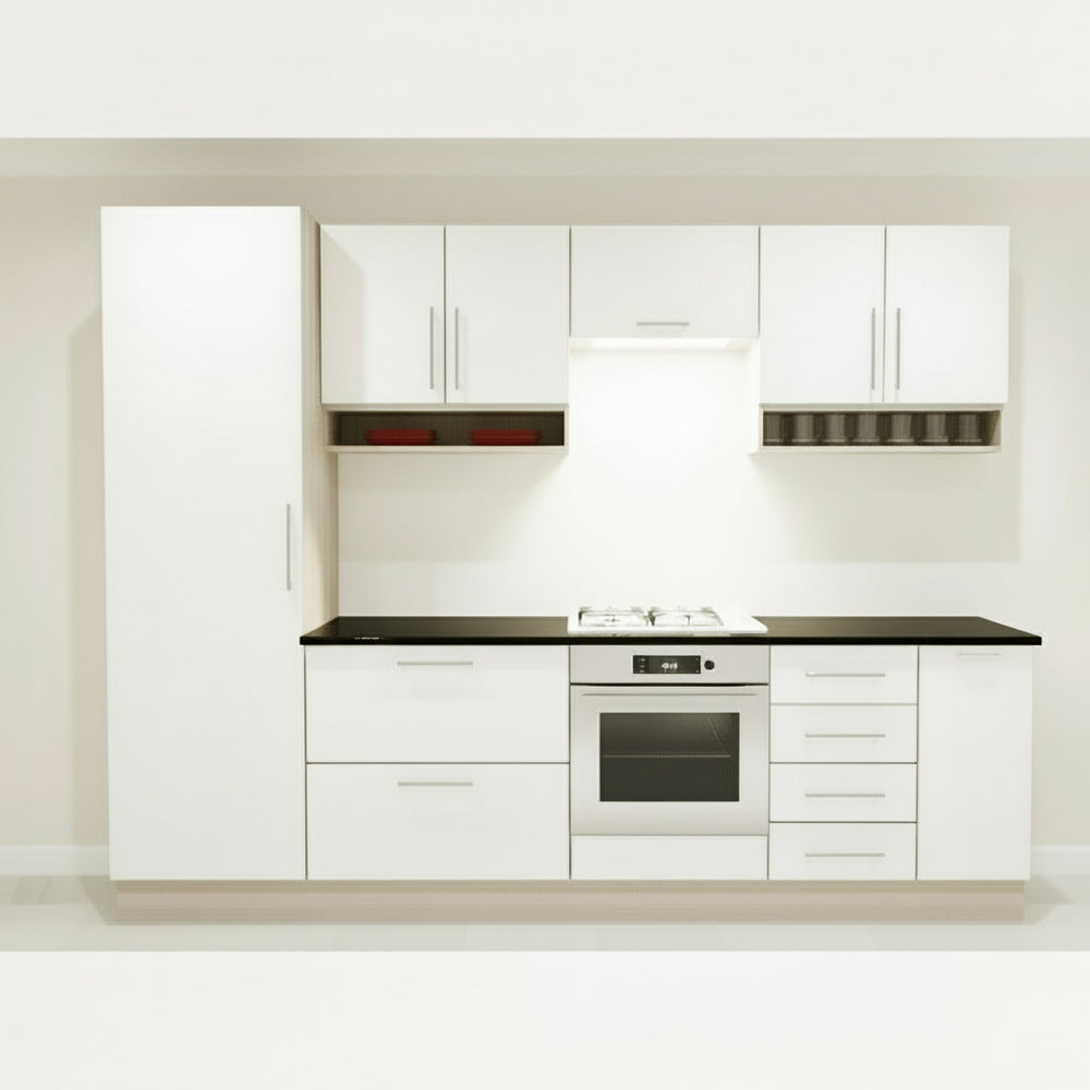 Modern Flat Wall Tia Starter Kitchen - Cupboards Flatpack DIY - UCAN