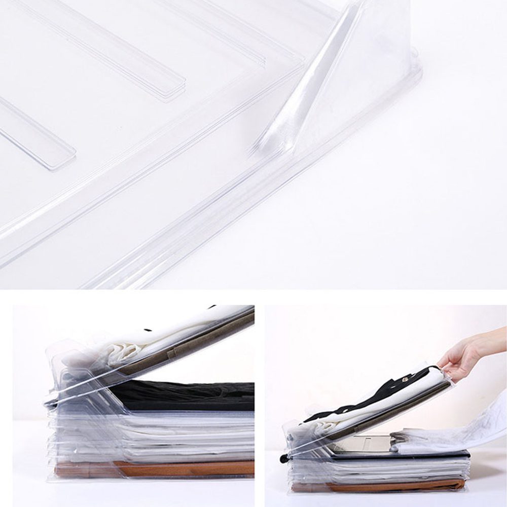 Clear T-shirt Stacker Pack-Cupboard Organise Office – UCAN